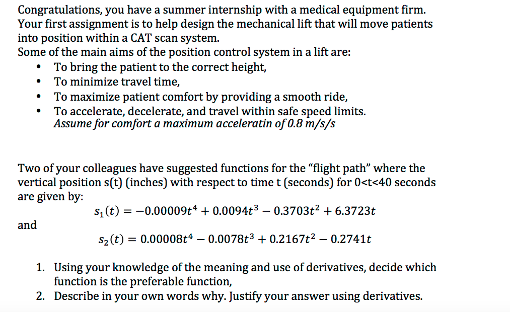 Solved Congratulations, you have a summer internship with a | Chegg.com