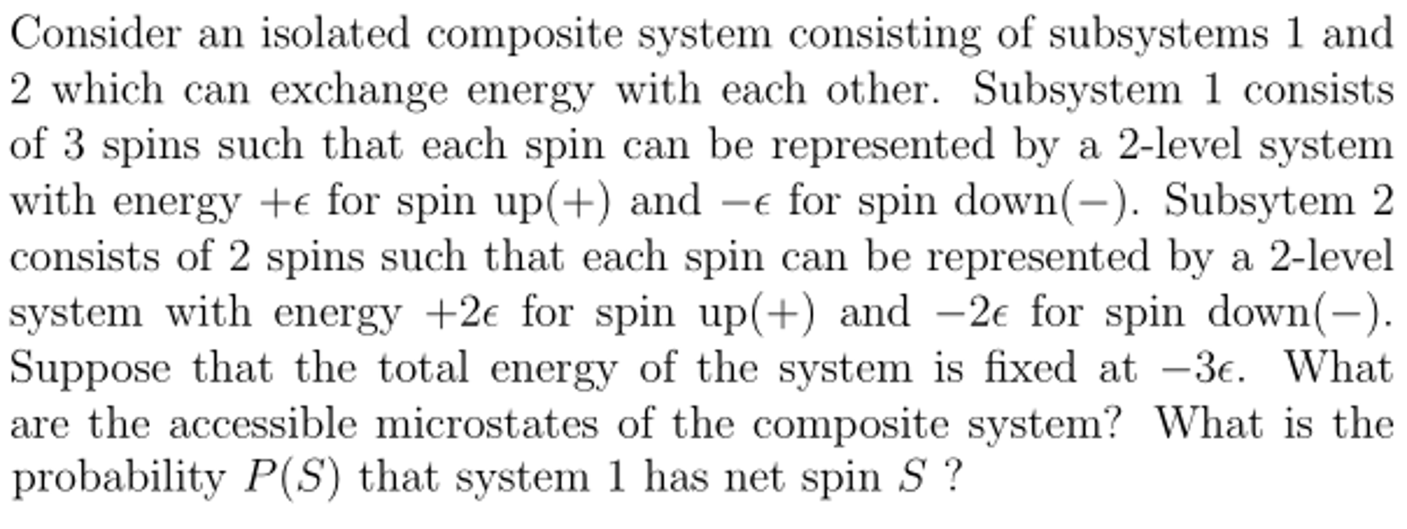 Solved Consider an isolated composite system consisting of | Chegg.com