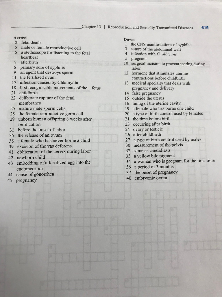 Solved 614 Chapter 13 | Reproduction and Sexually | Chegg.com