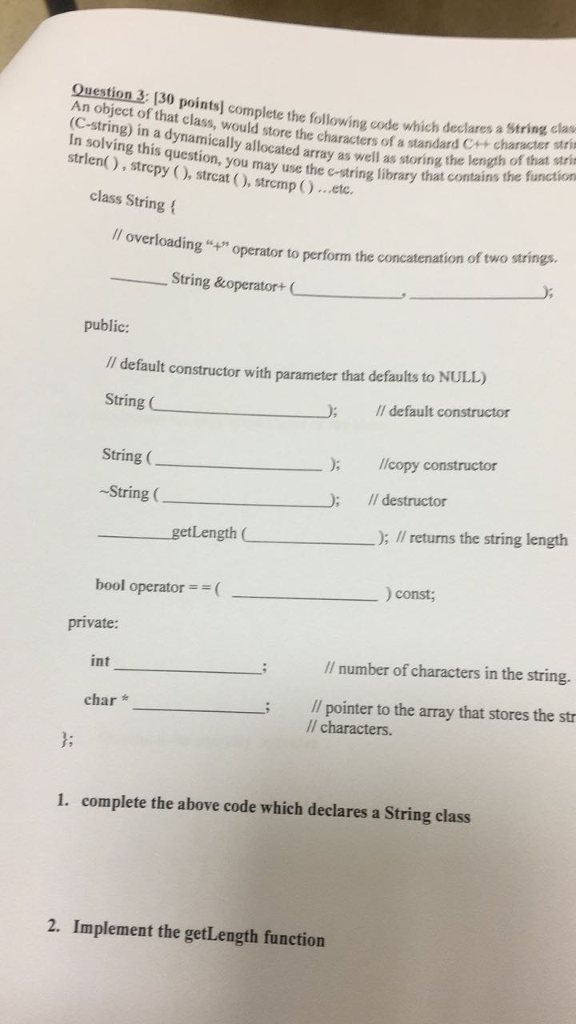 Solved Question 3 130 Points Complete The Following Code