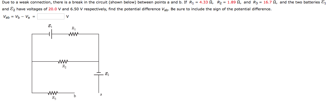 Solved Due to a weak connection, there is a break in the | Chegg.com
