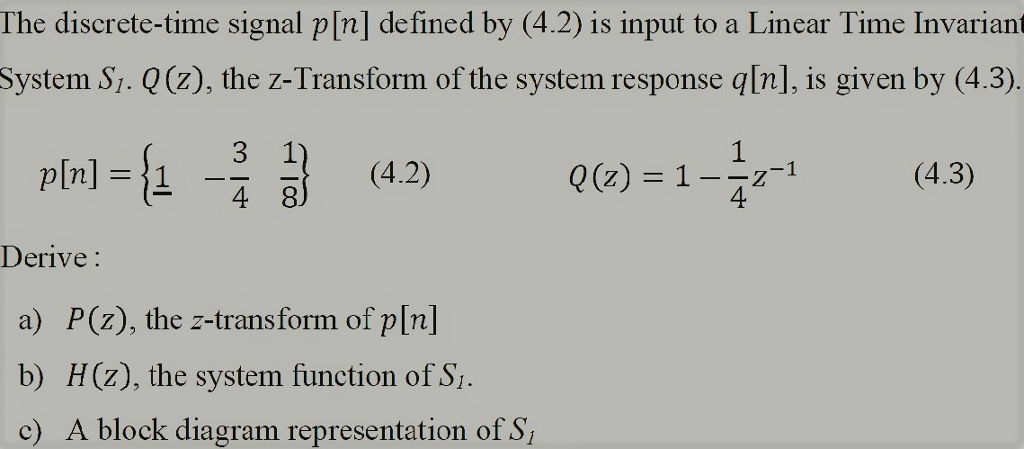 Solved The discrete-time signal p[n] defined by (4.2) is | Chegg.com