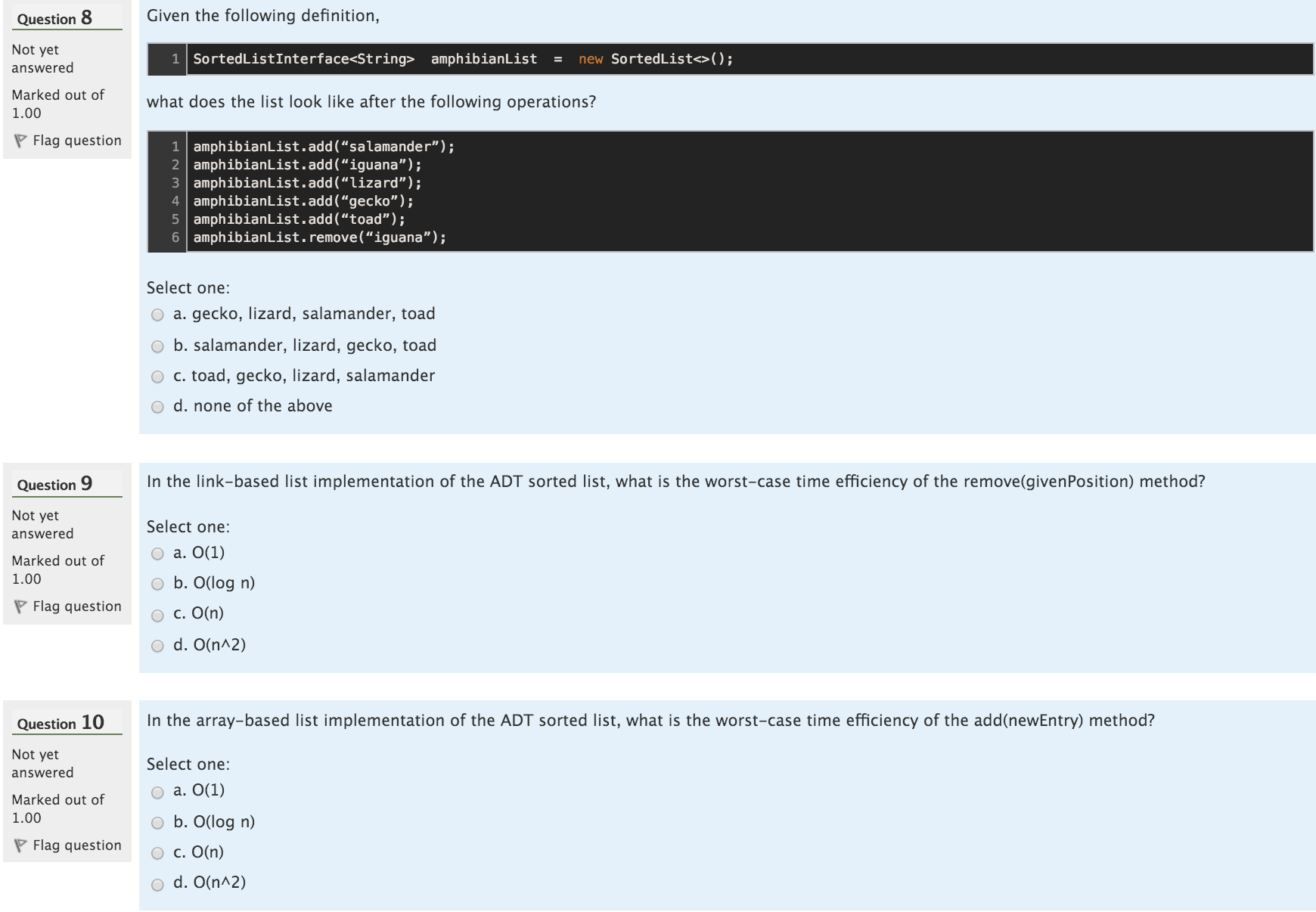 Solved Which Method Does The Interface Iterator Specify 