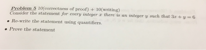 Solved Consider the statement for every integer x there is | Chegg.com