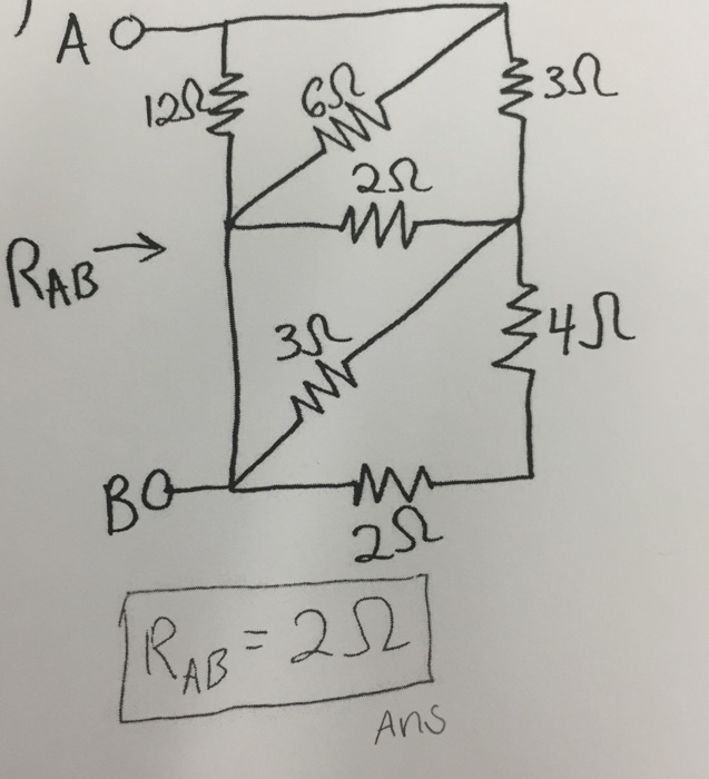 Solved Determine Rab. The correct answer is given in the | Chegg.com
