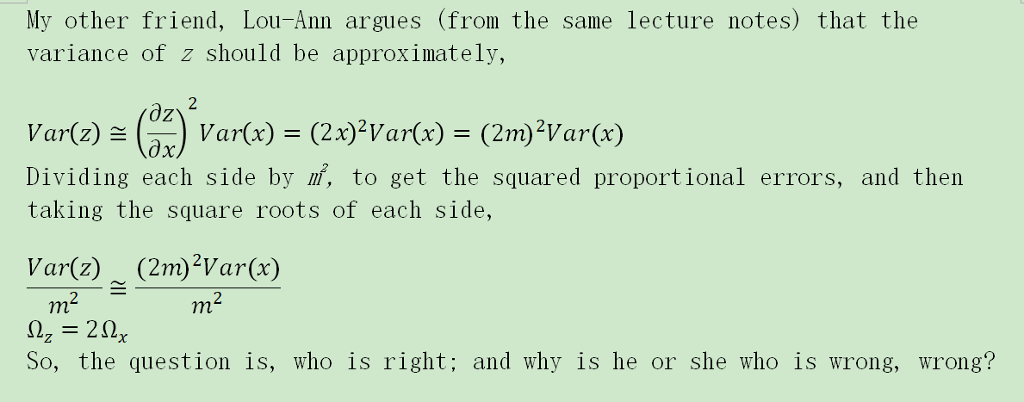 Solved 2 ERROR PROPAGATION. The coefficient of variation of | Chegg.com