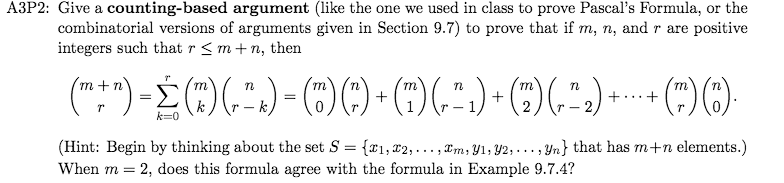 Solved Give a counting-based argument (like the one we used | Chegg.com