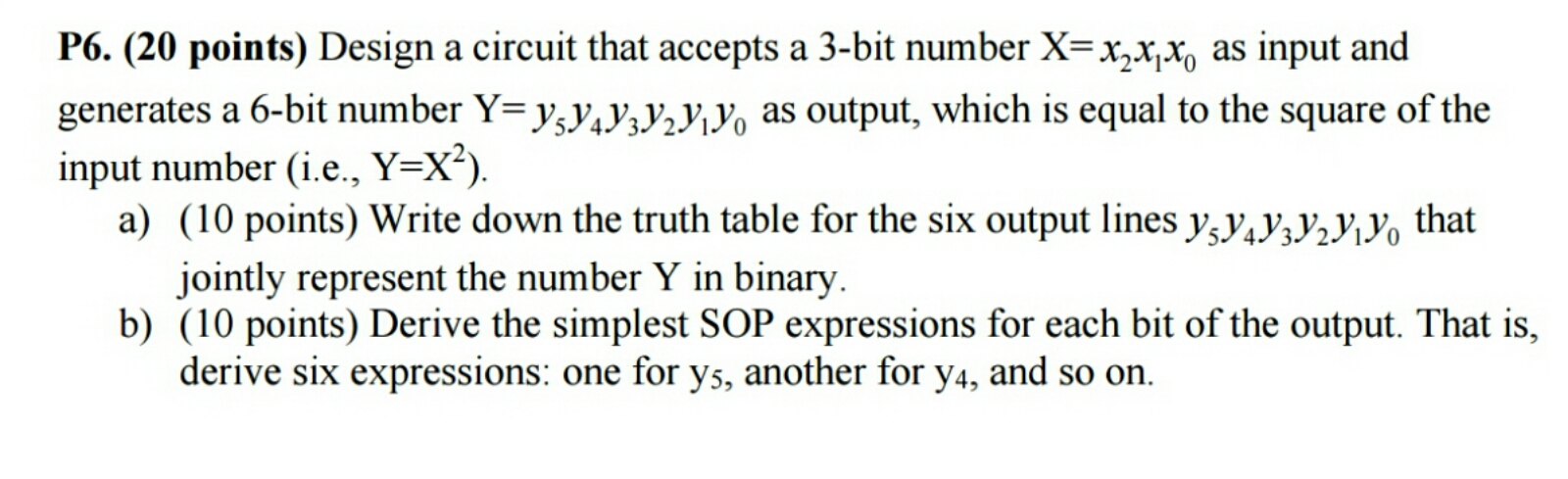 Solved Design A Circuit That Accepts A 3 Bit Number