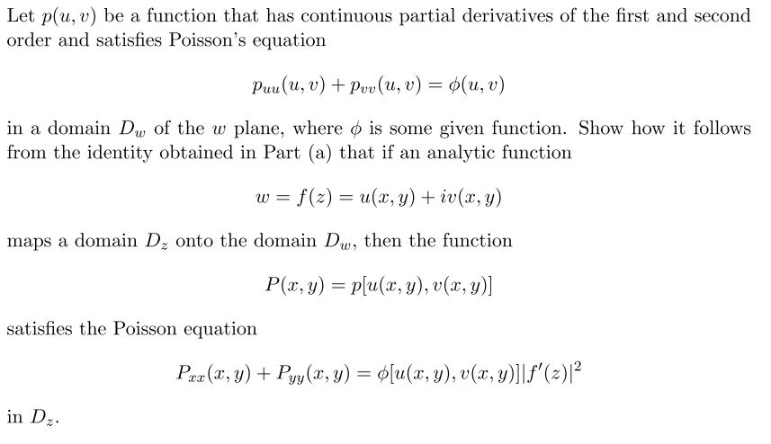 Solved Suppose That An Analytic Function W Fz Ux Y 
