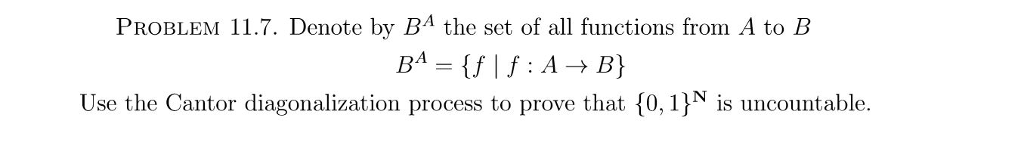 Solved CHAPTER 11 Countability DEFINITION 11.1. A set A is | Chegg.com
