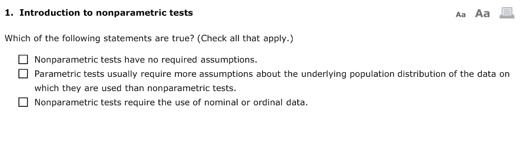 Solved Which of the following statements are true? (Check | Chegg.com