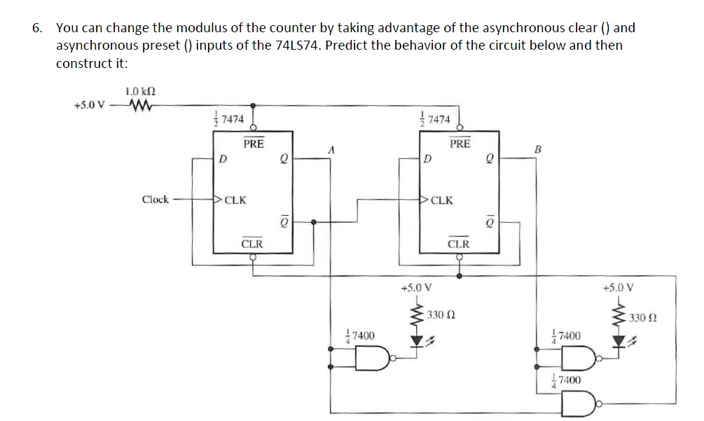 Digital counters are classified as either synchronous | Chegg.com