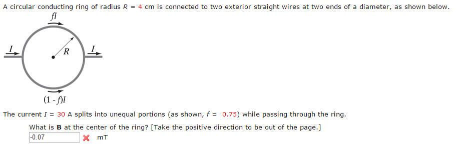 Solved A circular conducting ring of radius R = 4 cm is | Chegg.com