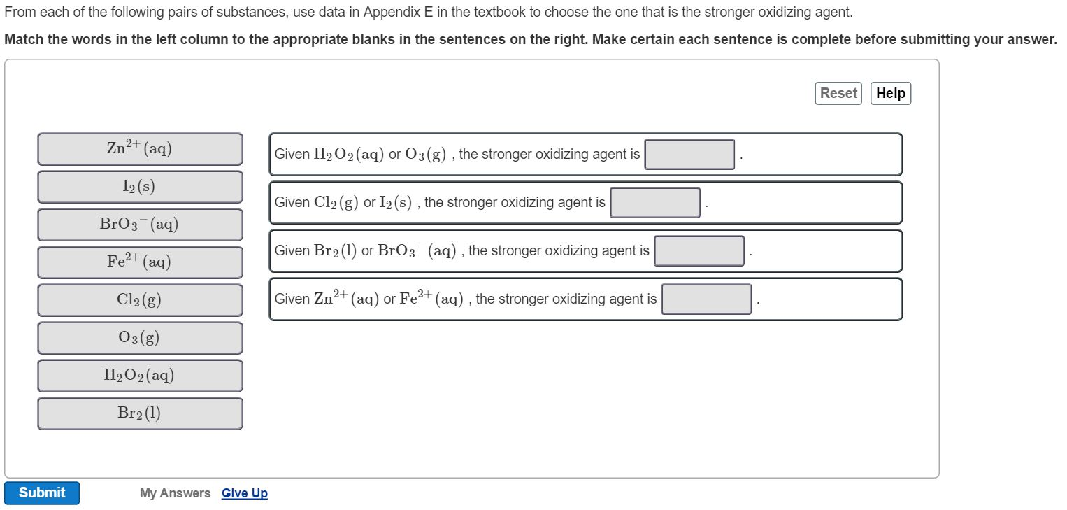 Solved From each of the following pairs of substances, use | Chegg.com
