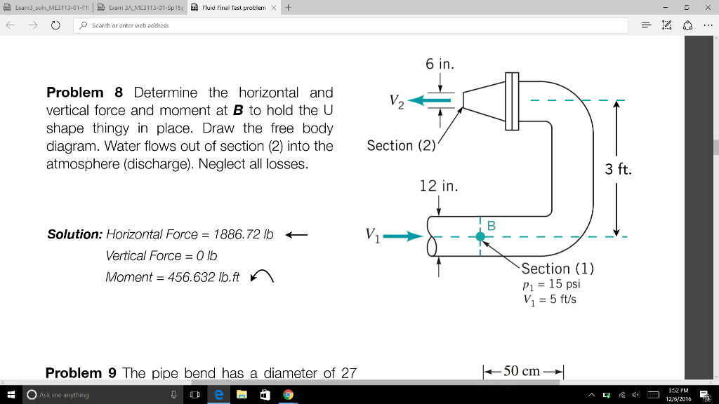 Solved Determine the horizontal and vertical force and | Chegg.com