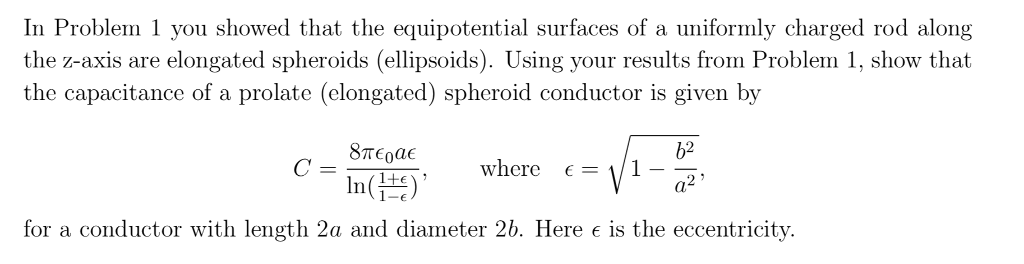 Solved In Problem 1 you showed that the equipotential | Chegg.com