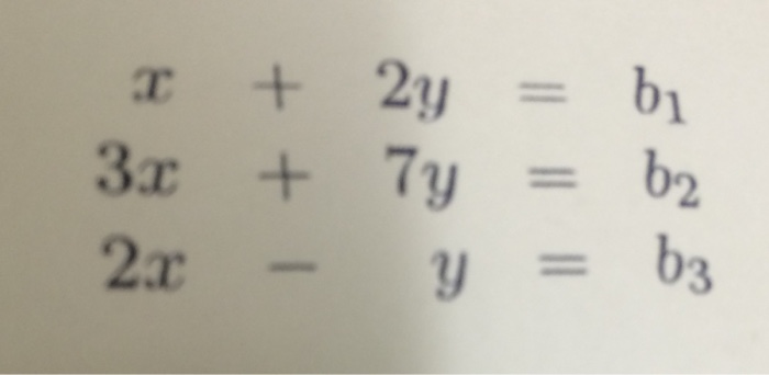 Solved A Determine all values of b1,b2,b3 for which the | Chegg.com
