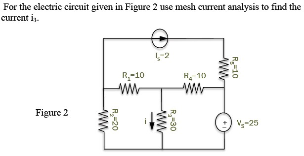 Solved For the electric circuit given in Figure 2 use mesh | Chegg.com