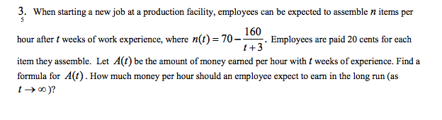 Solved When starting a new job at a production facility, | Chegg.com