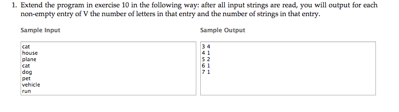 Solved 1. Extend the program in exercise 10 in the following | Chegg.com