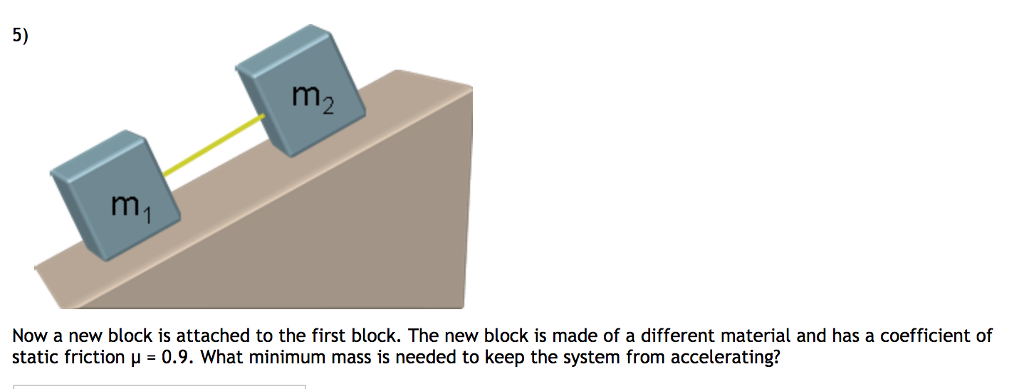 Solved A block with mass m1 = 8.8 kg is on an incline with | Chegg.com