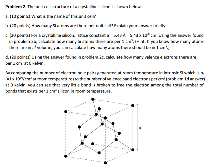 Solved This is a solid state problem. It should be pretty | Chegg.com