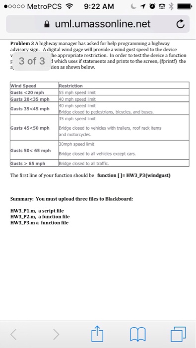 Solved MetroPCS 9:04 AM uml.umassonline.net Problem 2: A | Chegg.com
