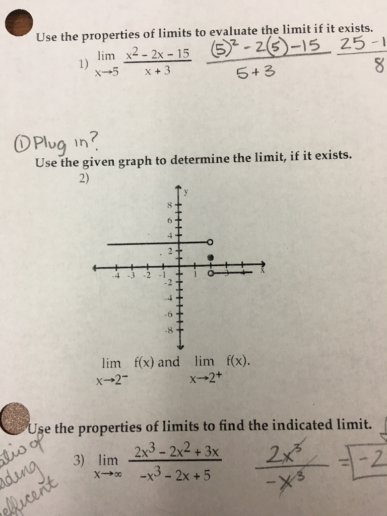 Solved Use the properties of limits to evaluate the limit if | Chegg.com