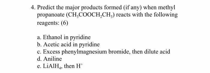 Solved Predict the major products formed (if any) when | Chegg.com