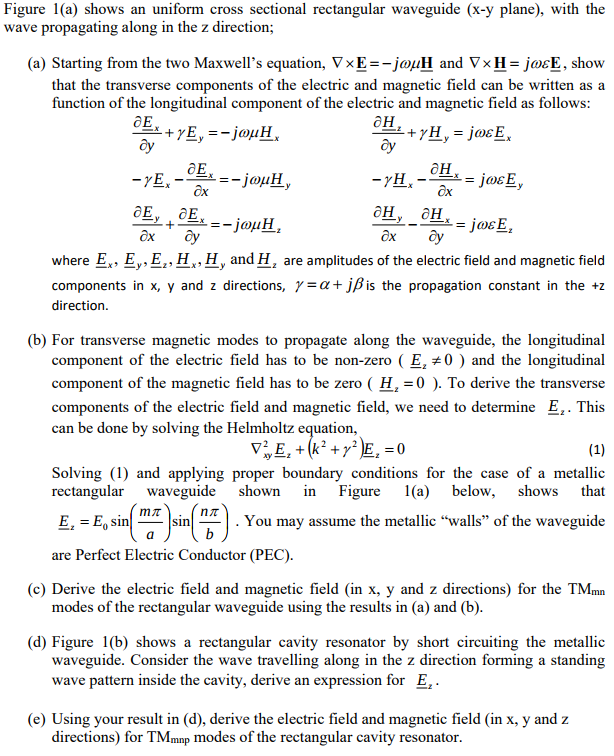 Solved Figure 1(a) shows an uniform cross sectional | Chegg.com