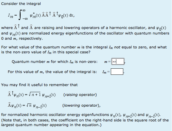 Solved Consider the integral I_m = | Chegg.com