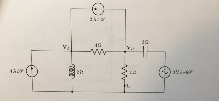 Solved Use nodal analysis to solve for the node voltage Va | Chegg.com