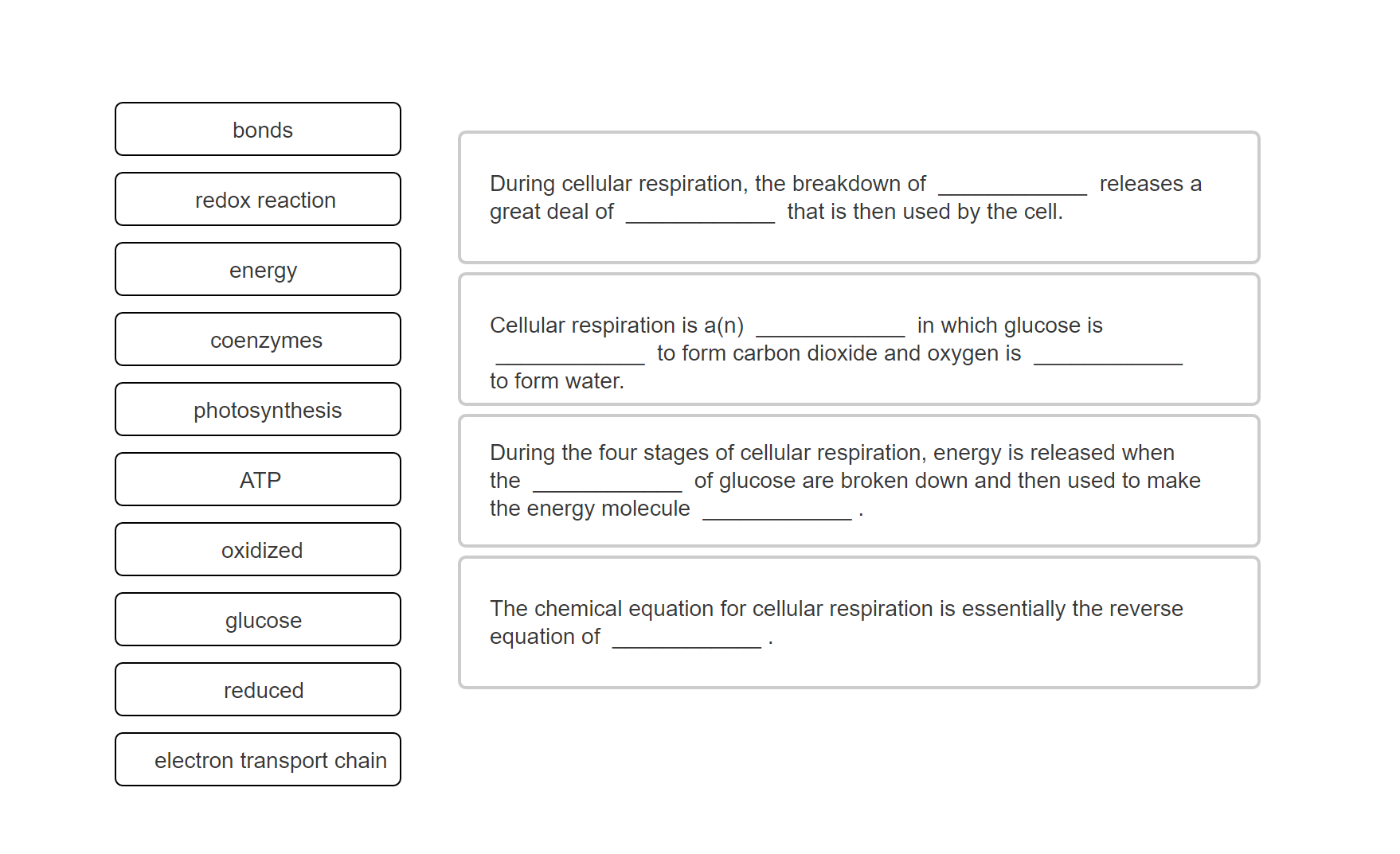 Solved During cellular respiration, the breakdown of | Chegg.com