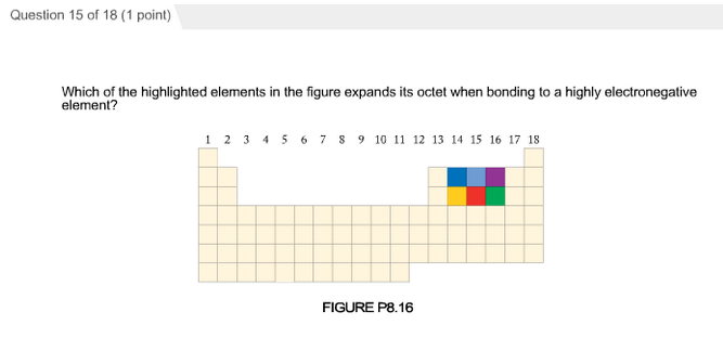 Solved Question 15 of 18 (1 point) Which of the highlighted | Chegg.com