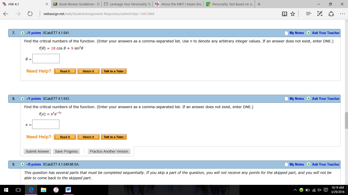 Solved Find the critical numbers of the function. (Enter | Chegg.com