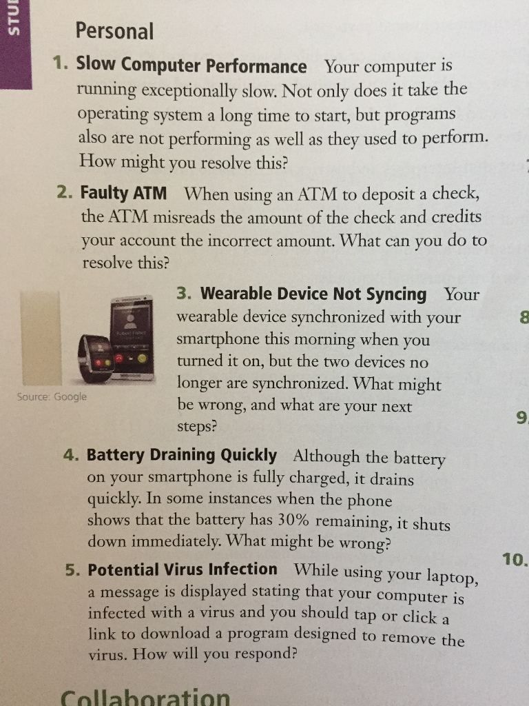 Solved Slow Computer Performance Your computer is running | Chegg.com