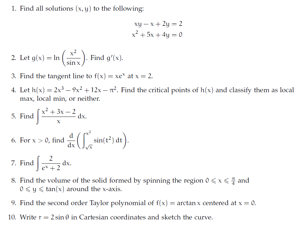 Solved Find all solutions (x, y) to the following: xy - x + | Chegg.com Solved Find all solutions (x, y) to the following: xy - x + | Chegg.com
