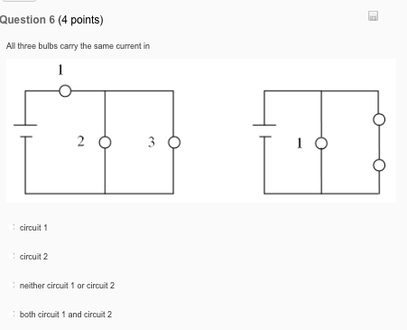 Solved All three bulbs carry the same current in circuit 1 | Chegg.com