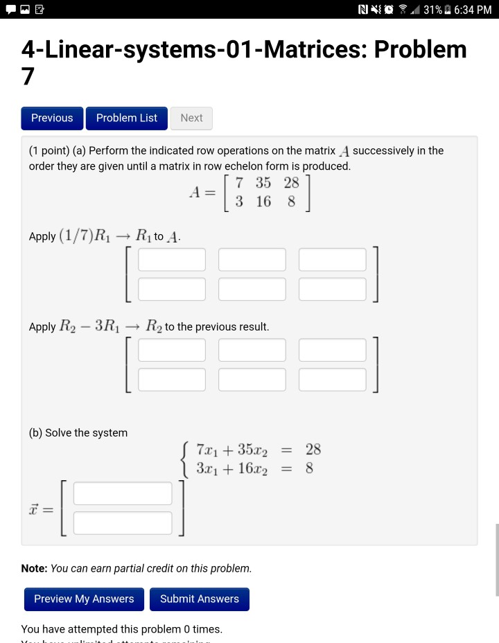 Solved RI 410 31 % 6:34 PM 4-Linear-systems-01-Matrices: | Chegg.com