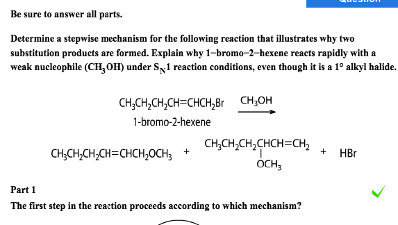 Solved Be sure to answer all parts. Determine a stepwise | Chegg.com