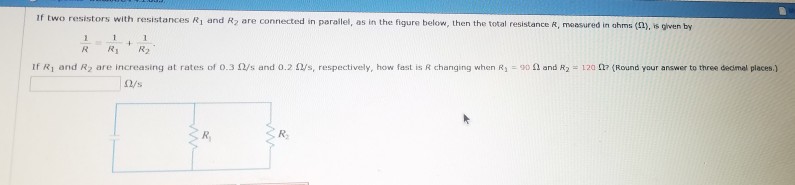 Solved If two resistors with resistances Ri and Ro are | Chegg.com