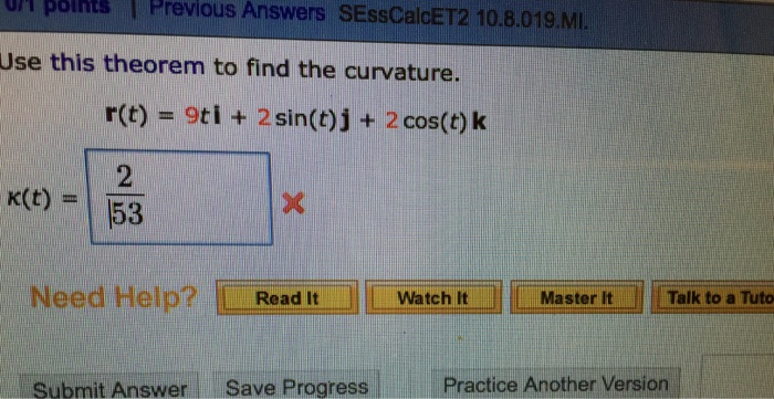 Solved Use this theorem to find the curvature. r(t) = 9ti + | Chegg.com