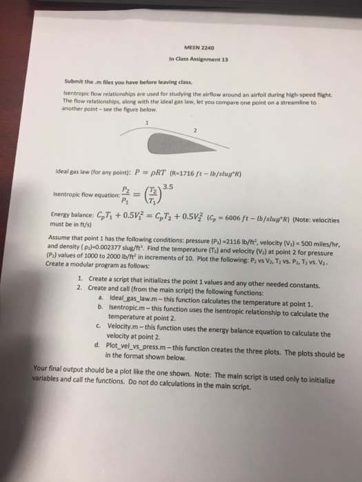 Solved Isentropic flow relationships are used for studying | Chegg.com