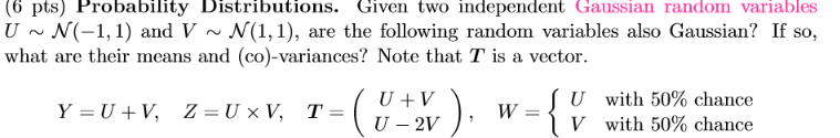Solved Probability Distributions. Given two independent | Chegg.com