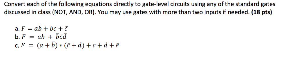 Solved Convert each of the following equations directly to | Chegg.com Solved Convert each of the following equations directly to | Chegg.com