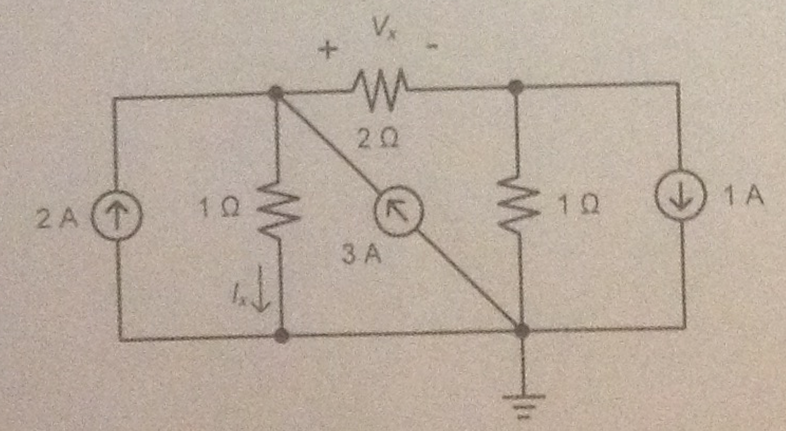 Solved Use superposition to calculate voltage Vx and current | Chegg.com Solved Use superposition to calculate voltage Vx and current | Chegg.com