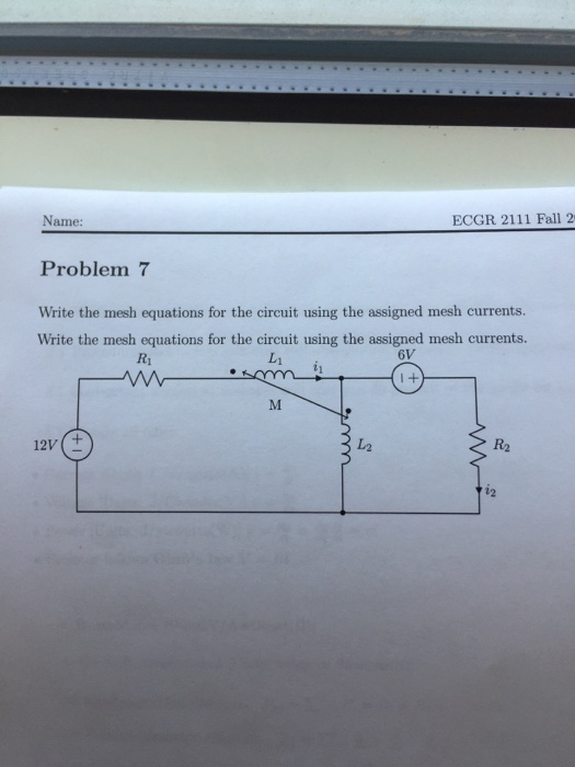 Solved Write the mesh equations for the circuit using the | Chegg.com Solved Write the mesh equations for the circuit using the | Chegg.com