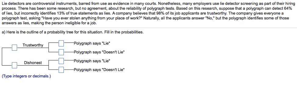 Solved Lie Detectors Are Controversial Instruments Barred