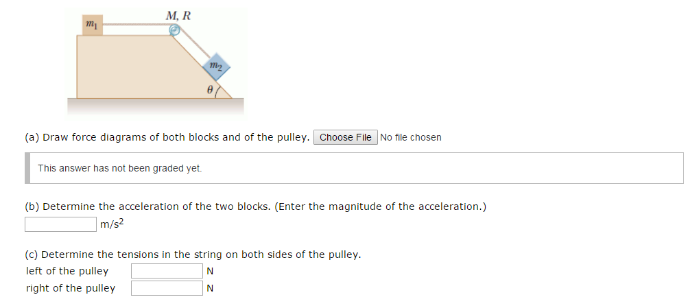 Solved A block of mass m1 = 2.50 kg and a block of mass m2 = | Chegg.com Solved A block of mass m1 = 2.50 kg and a block of mass m2 = | Chegg.com