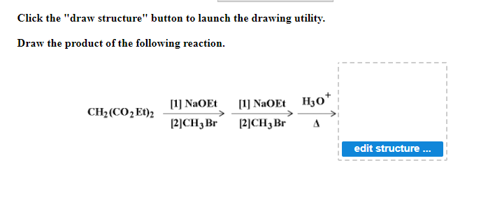 Solved Draw the product of the following reaction. | Chegg.com